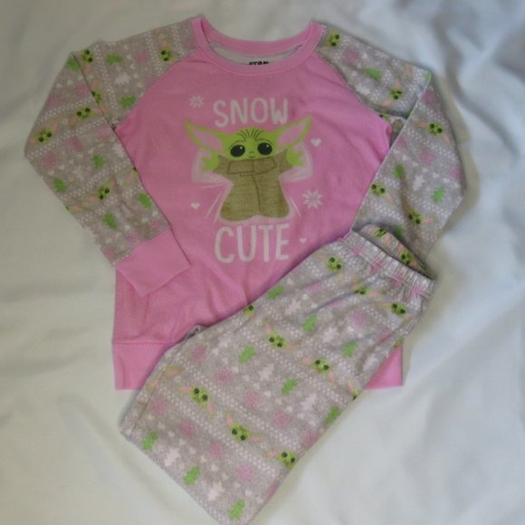 Star Wars | Pajamas | 44 Star Wars Girls Grogu Pajamas 2pc Baby Yoda ...